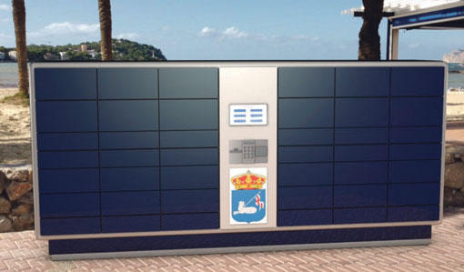 Techno beach lockers come to Calvia this summer