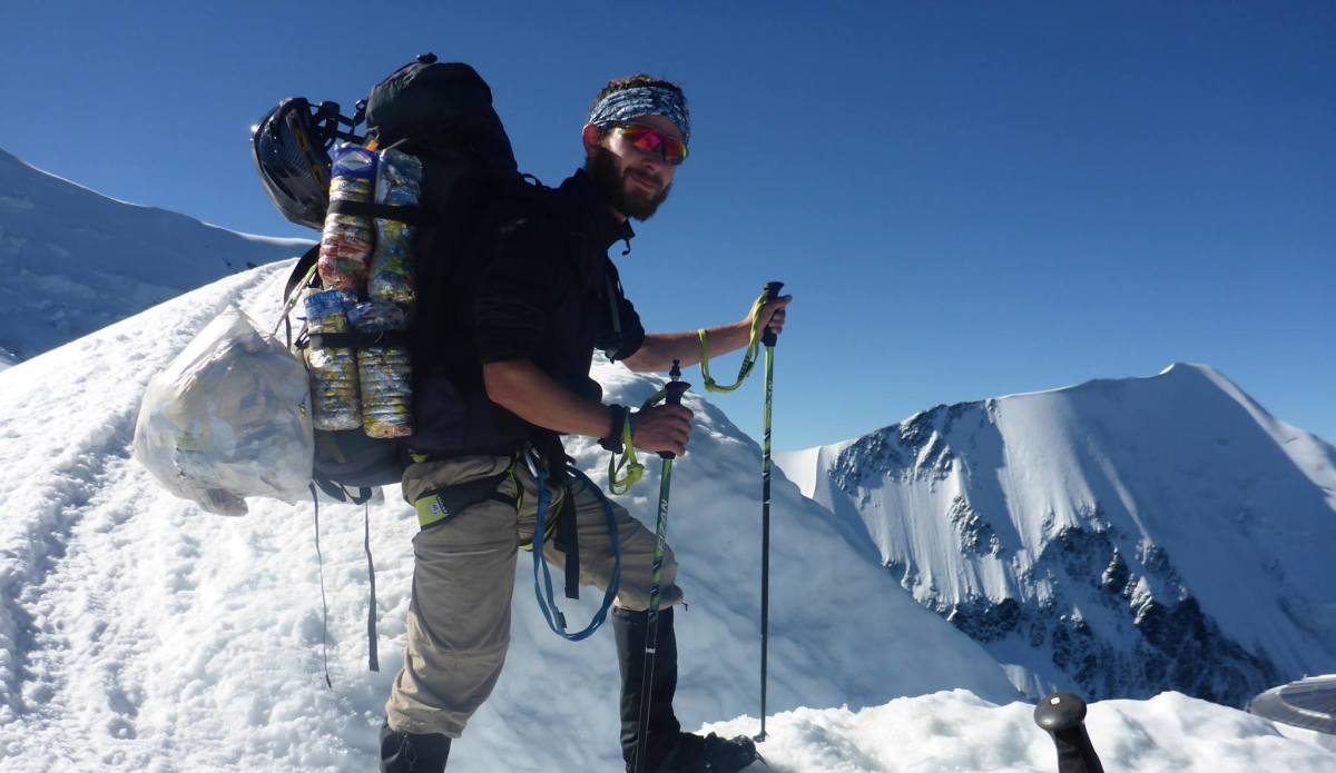 One man mountain clean up