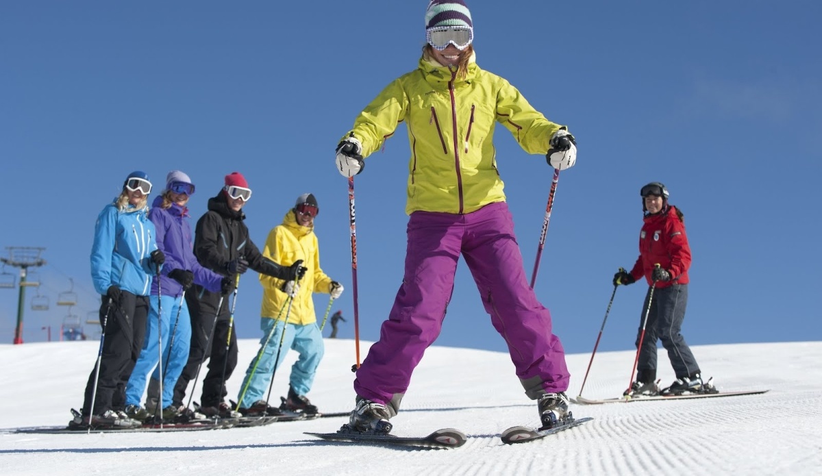 Finding the balance when skiing