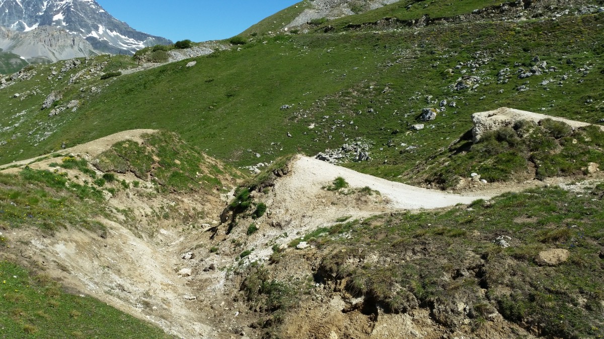 Mountain bike trails in Tignes